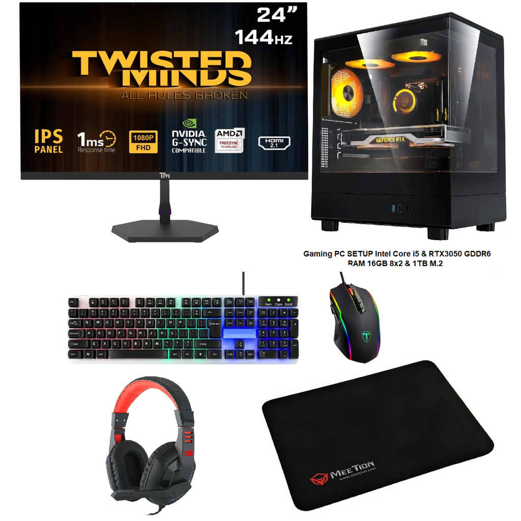 Gaming PC SETUP I5 14400F & RTX3050 GDDR6 | Games Store Ajman