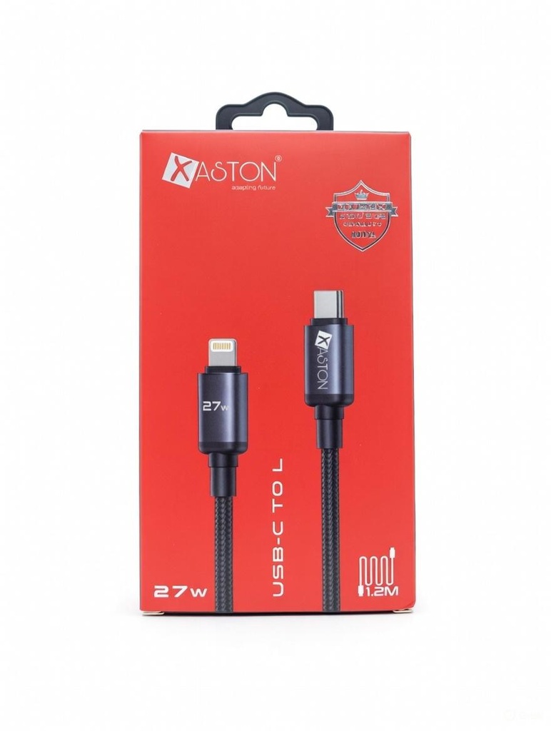 XASTON CHARGING CABLE TYPE-C To L 27W 1.2M / NCL18 | Games Store | قيمز ...