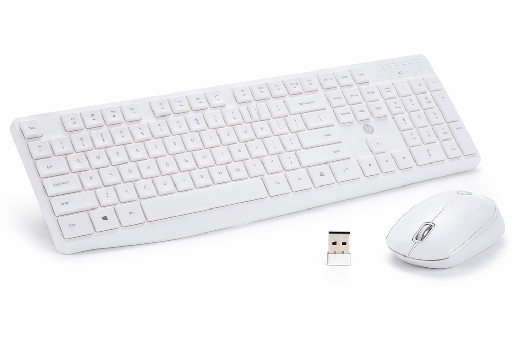HP COMBO KEYBOARD AND MOUSE WIRELESS 2.4 GHZ WHITE - CS10 | Games Store ...